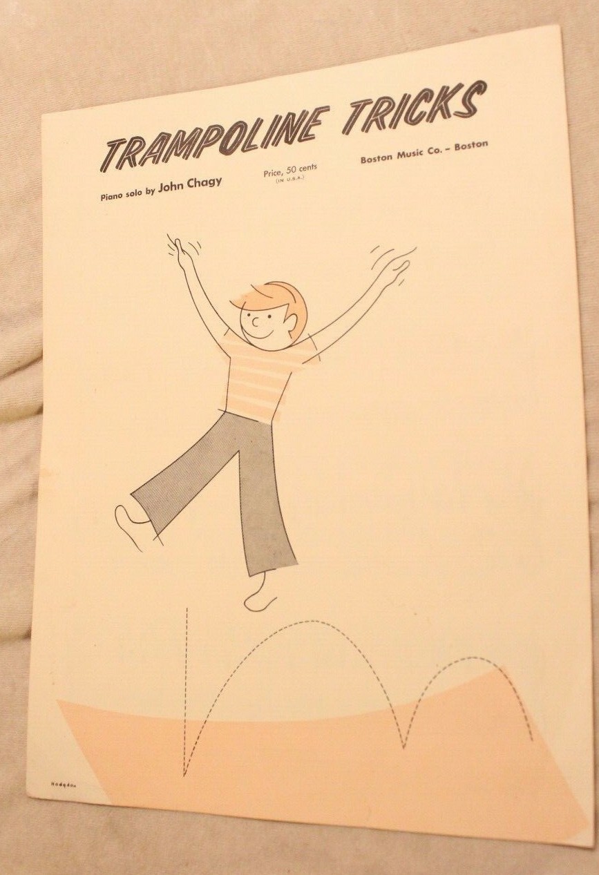 Trampoline Tricks Sheet Music Piano Solo John Chagy 1969 | eBay
