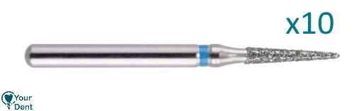 Dental Diamond Burs Pointed Cone 10 x 164-014 All Types 6.0mm By MDT | eBay