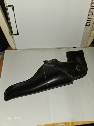 VTG Gun Holster Leather Metropolitan Uniform Co 455 Macomb Detroit 13 C ...