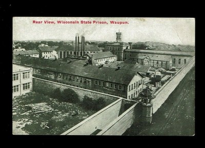 Waupun, WI Wisconsin,State Prison Rear View Stanley Johnson ...