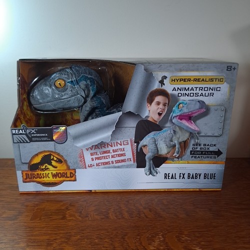 Jurassic World Real FX BABY BLUE Hyper-Realistic Audible Animatronic ...