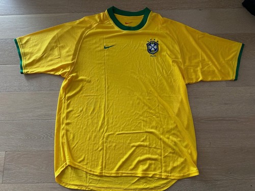 AUTHENTIC BRAZIL 2000 HOME FOOTBALL SOCCER JERSEY NIKE SIZE L | eBay