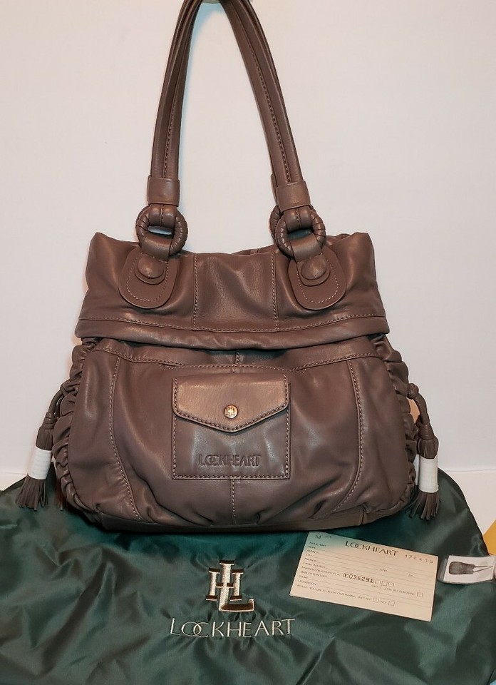 LOCKHEART *RARE* TASSELED BEADED PLEATED SHOULDER HANDBAG MASTERPIECE ...