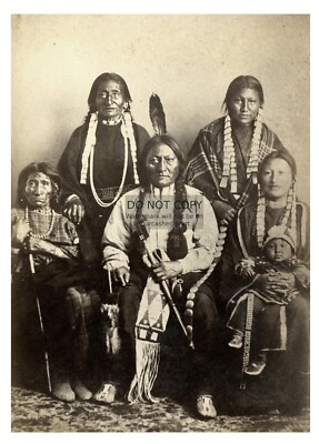 CHIEF SITTING BULL AND HIS FAMILY NATIVE AMERICANS 5X7 PHOTO | eBay