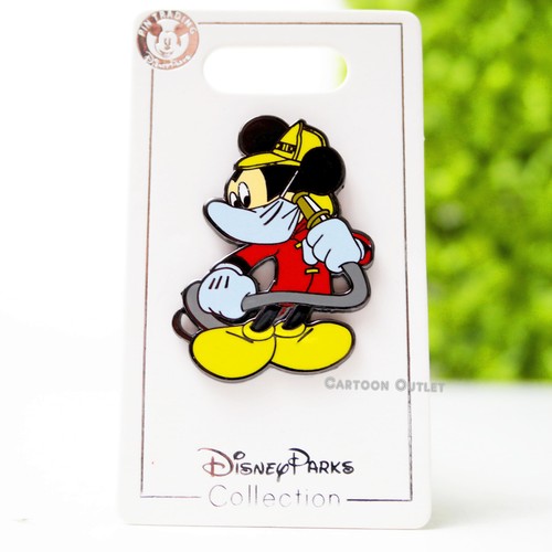 Disney Parks Mickey Mouse Fireman Pin Authentic Mask Trading Pin ...