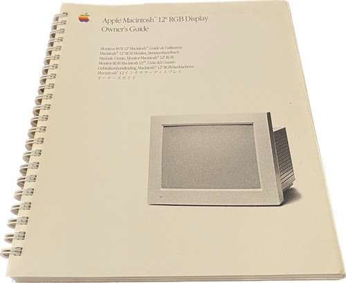 Apple Macintosh 12”RGB Display owners guide apple LC II instruction ...