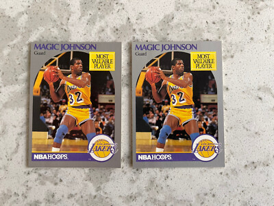 2 1990-91 NBA Hoops Magic Johnson Cards #157 | eBay