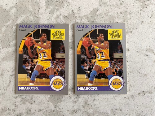 2 1990-91 NBA Hoops Magic Johnson Cards #157 | eBay