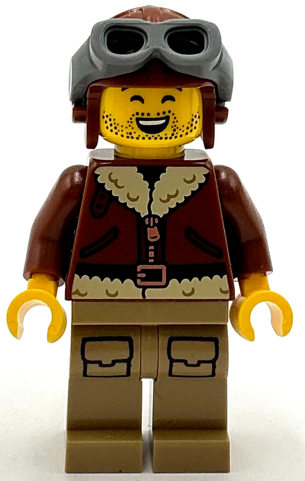 Lego New World War One and Two Jet Fighter Pilots Plane Minifigures Men ...