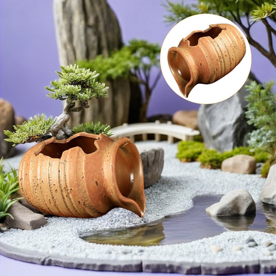 Ceramic Fountain Outdoor Decorative Garden Landscape Waterfall Jar ...