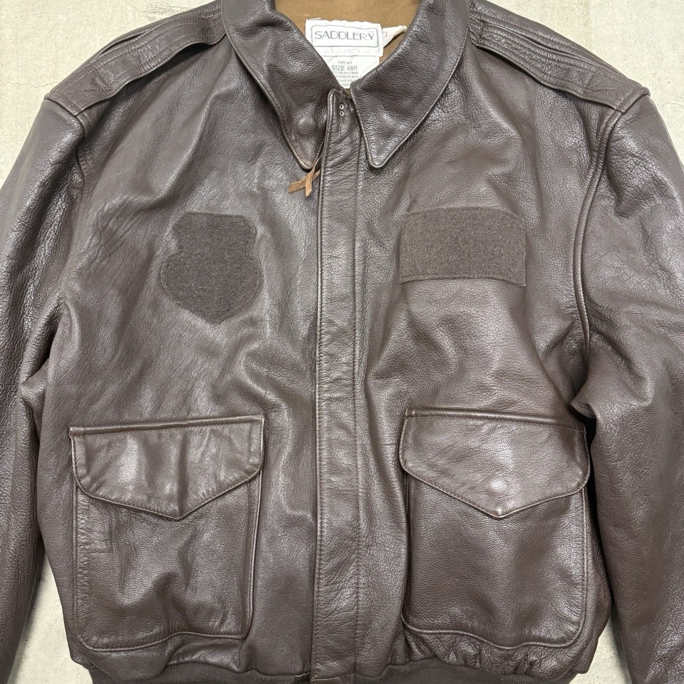 Saddlery Cooper A-2 Flight Leather Bomber Jacket USAF Men’s Size 48R ...