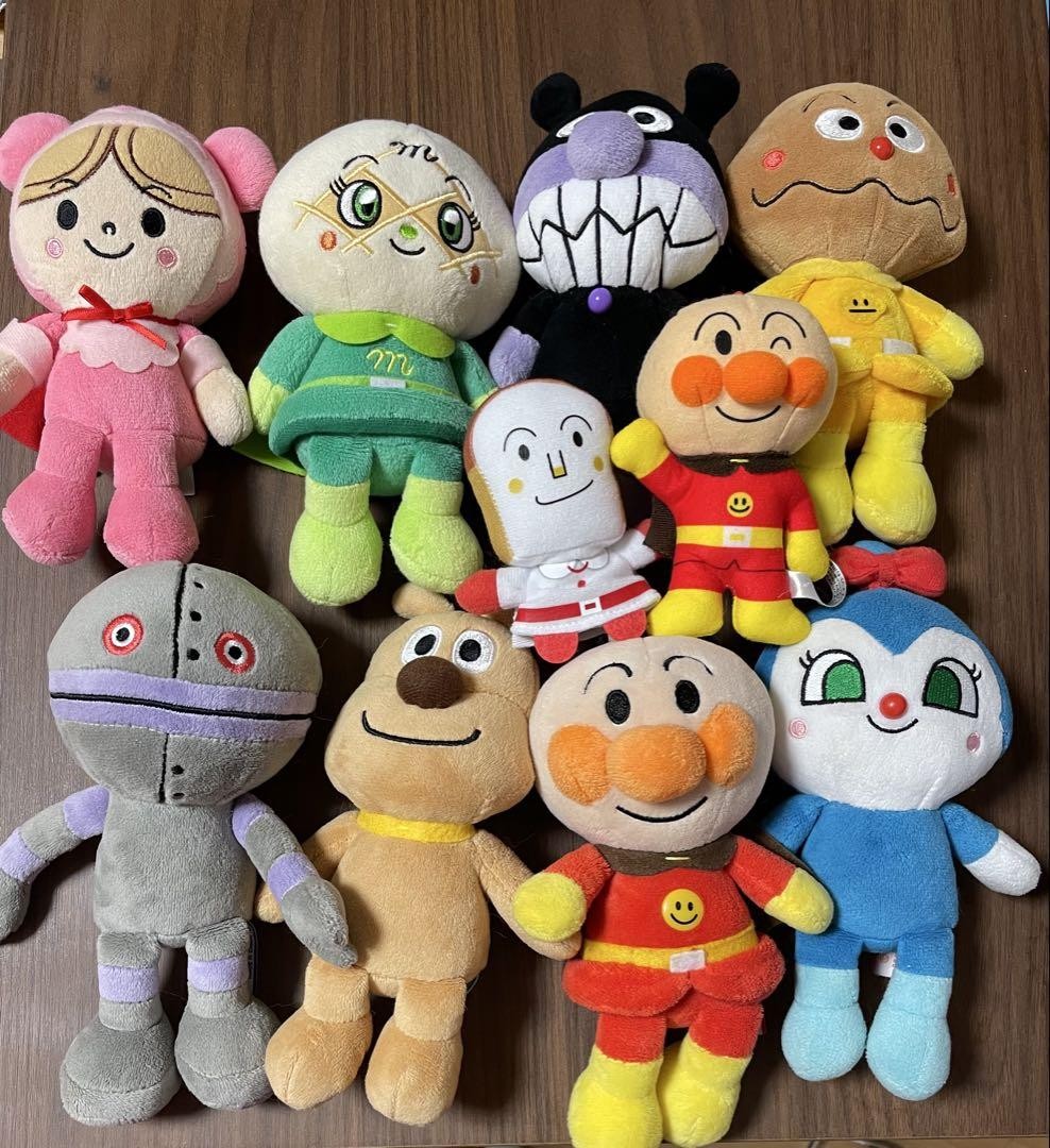 Anpanman Plush Set of 8 with 2 Bonus Characters | eBay