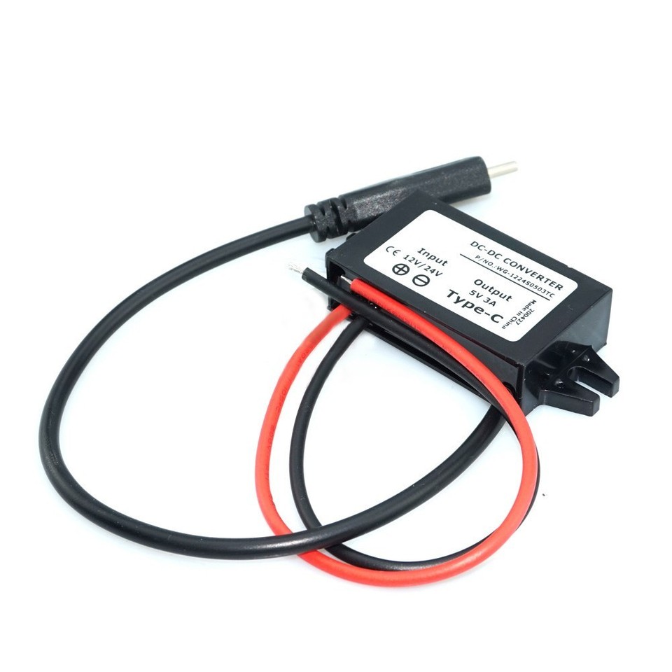 WG-1224S0503TC 12V/24V To 5V Type-C USB Module Power Adapter Step Down ...