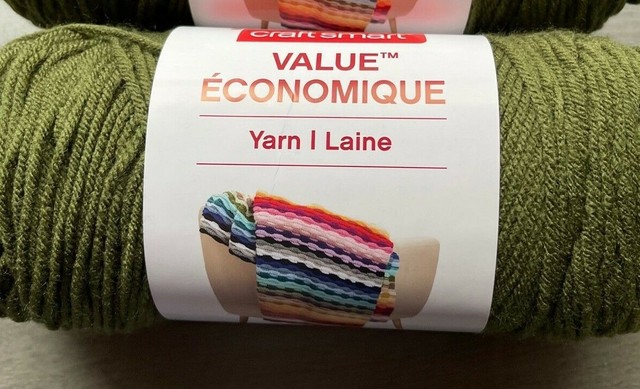 2 CraftSmart Yarn Leaf Green Craft Smart Yarn 7 Oz Skeins for sale ...