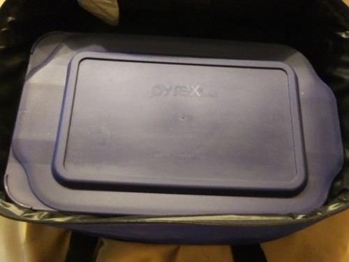 Pyrex Portables~Travel Bag Insulated~Carrying Case Bag Navy Blue Hot ...