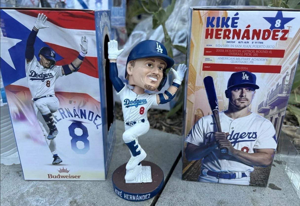 Kike Hernandez 2024 Los Angeles Dodgers Stadium Promo Bobblehead SGA | eBay