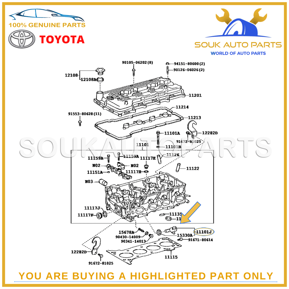 15330-75010 Genuine Toyota VALVE ASSY, CAMSHAFT TIMING OIL CONTROL ...