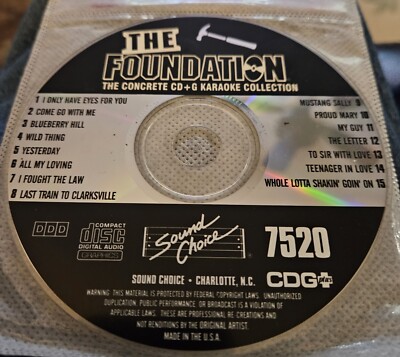 Sound Choice FOUNDATION #7520 Karaoke CDG | eBay