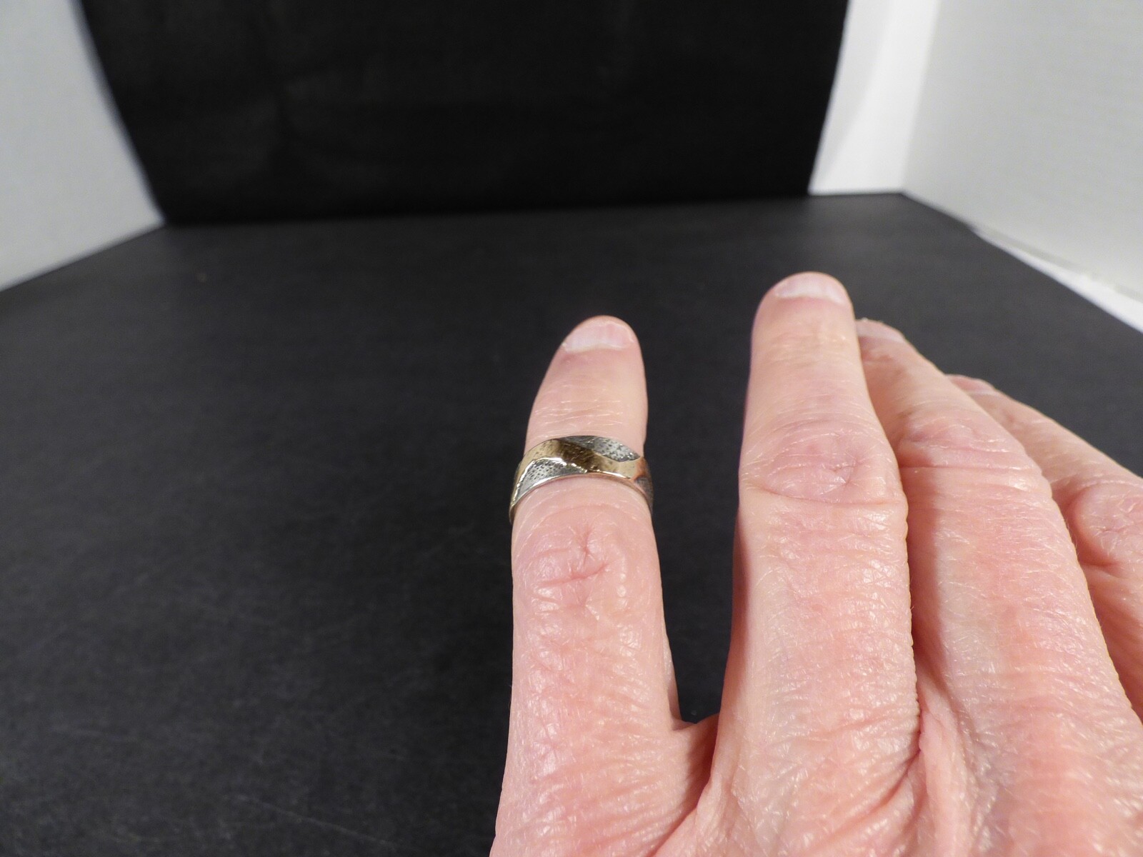 Ed Levin Sterling Silver and 14K Ring | eBay