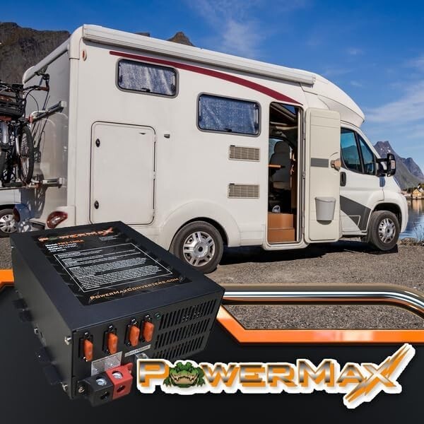 PowerMax PM4 100A 110V AC to 12V DC 100 Amp Power Converter Built-in ...