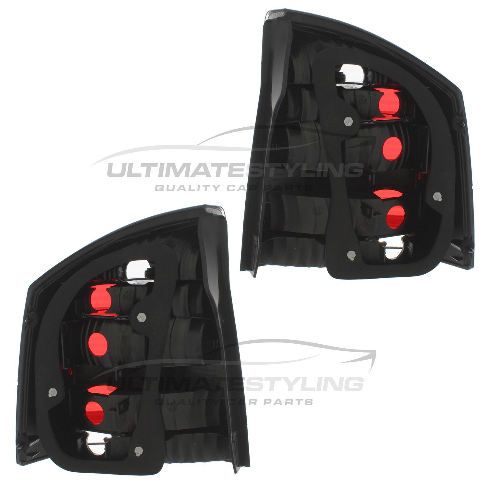 Vauxhall Vectra C Rear Light 2002-2009 Smoked Tail Lamp Lens Pair Left ...