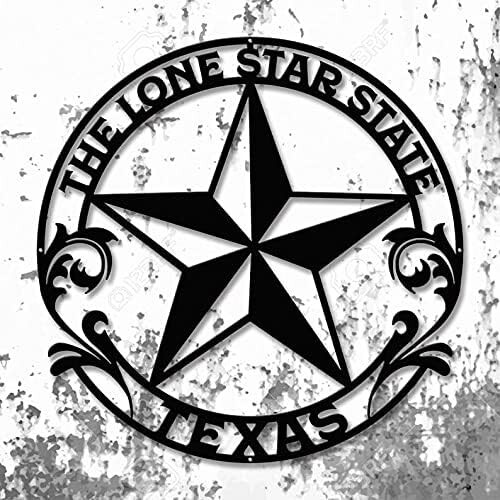 Customized Texas Star Metal Sign - Couple Name Sign- Family Name Sign ...