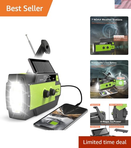Rechargeable Emergency Radio with Flashlight, Phone Charger & SOS ...