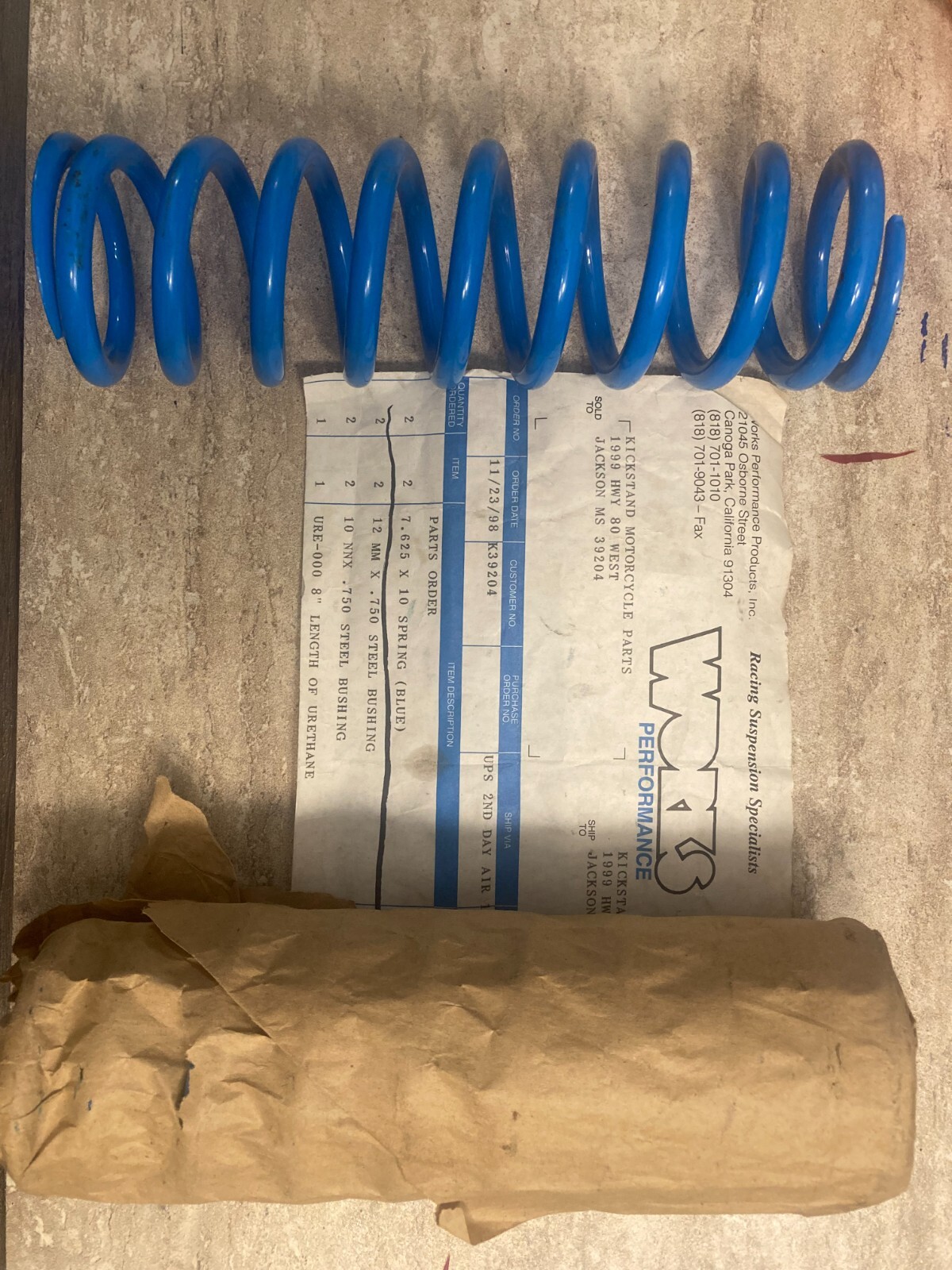 PAIR of Works Performance Shock Compression Springs 7.625 x 10 x 170 lb ...