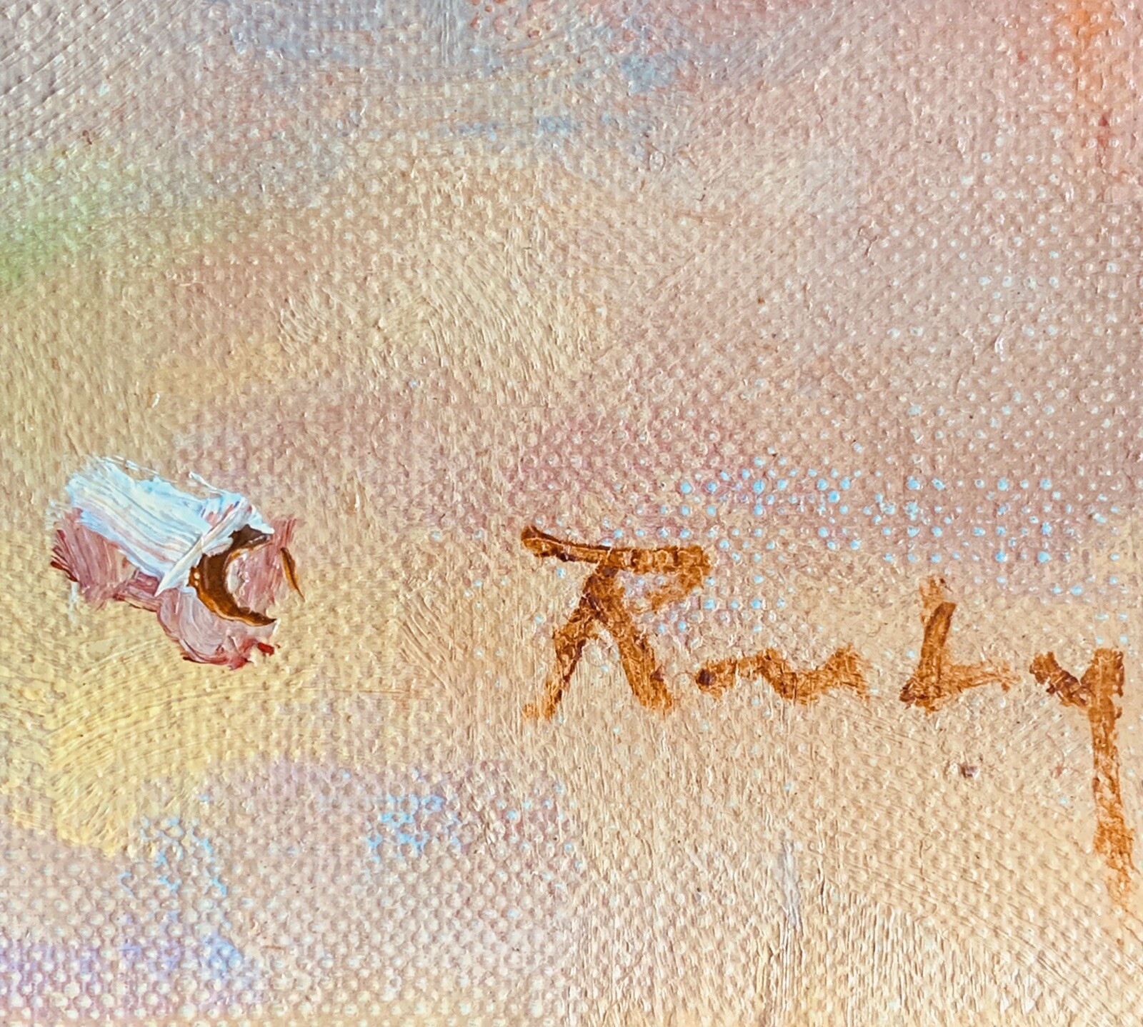 Claire Ruby oil painting At Market | eBay