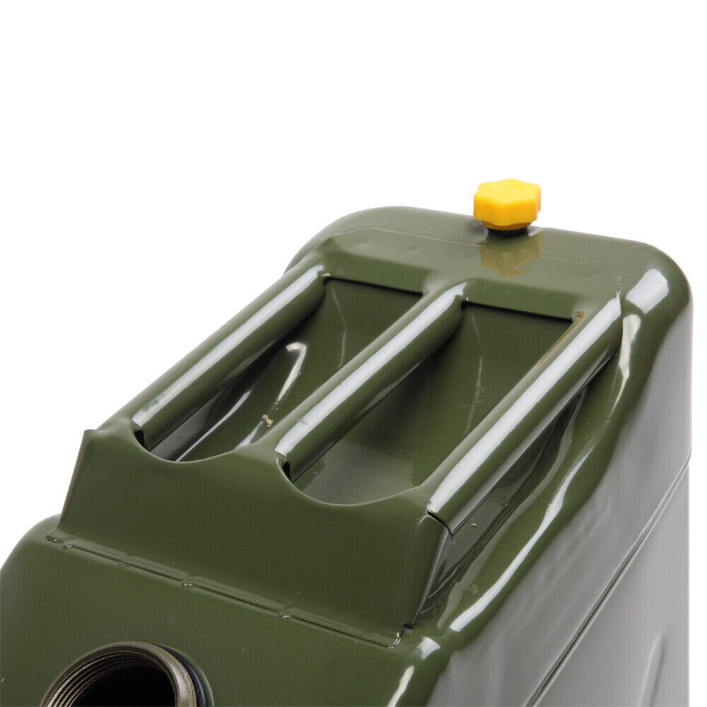 Army Green 20L 5 Gallon Gas Fuel Can Fuel Gasoline Steel Tank w/Spout ...