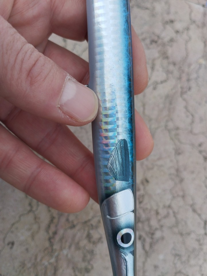 Spasm Needlefish Lure Salt Water Handmade Blue Gray 20cm (8inc) | eBay