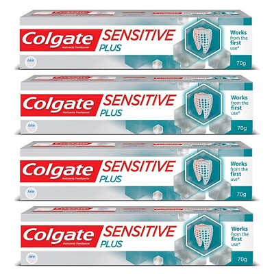 Colgate Sensitive Plus Sensitivity Relief Toothpaste, 70g pack of 4 AU ...