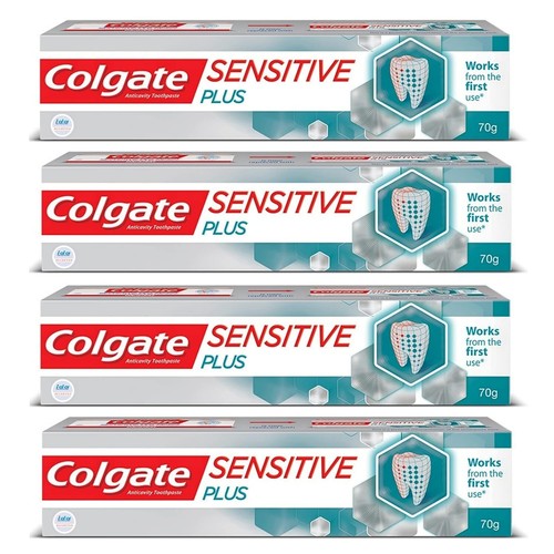 Colgate Sensitive Plus Sensitivity Relief Toothpaste, 70g pack of 4 AU ...