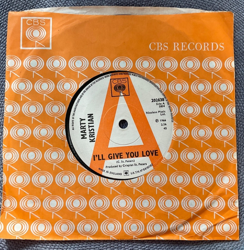 MARTY KRISTIAN "I’LL GIVE YOU LOVE" UK 1966 DEMO PROMO / NORTHERN SOUL ...