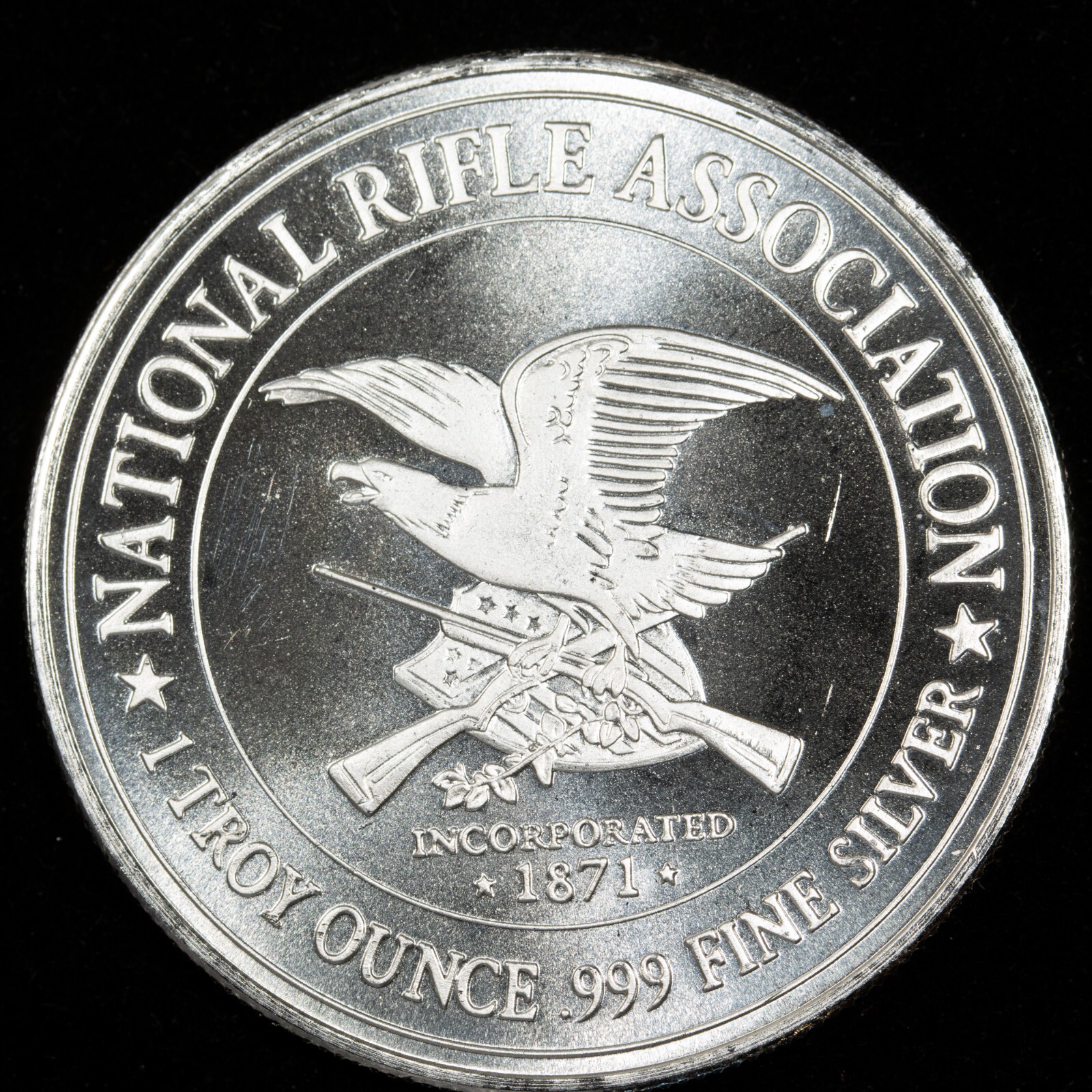 2018 National Rifle Association NRA 2nd Amendment 1 oz Silver Round ...