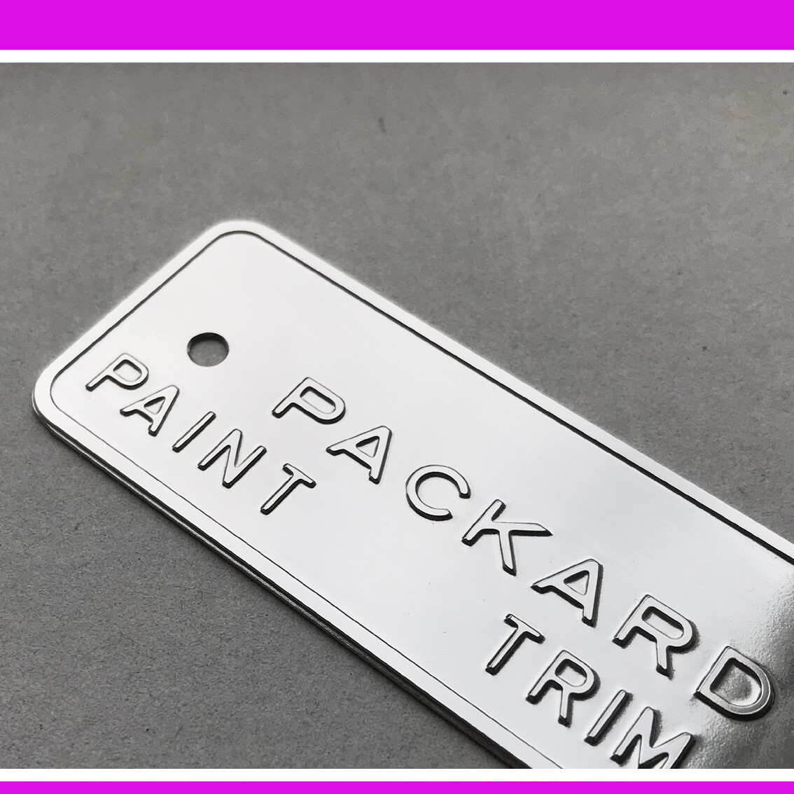 PACKARD DATA BODY PLATE PAINT TRIM CODE TAG STEEL | eBay