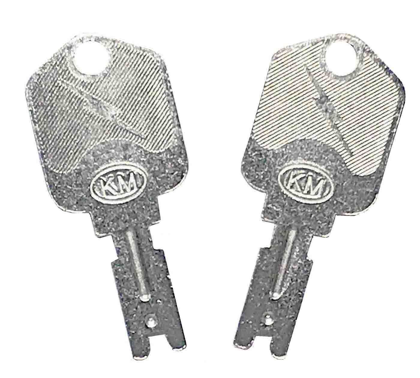 2 Ignition Keys Hyster Ingersoll Rand Forklift Rollers 51335040 186304 ...