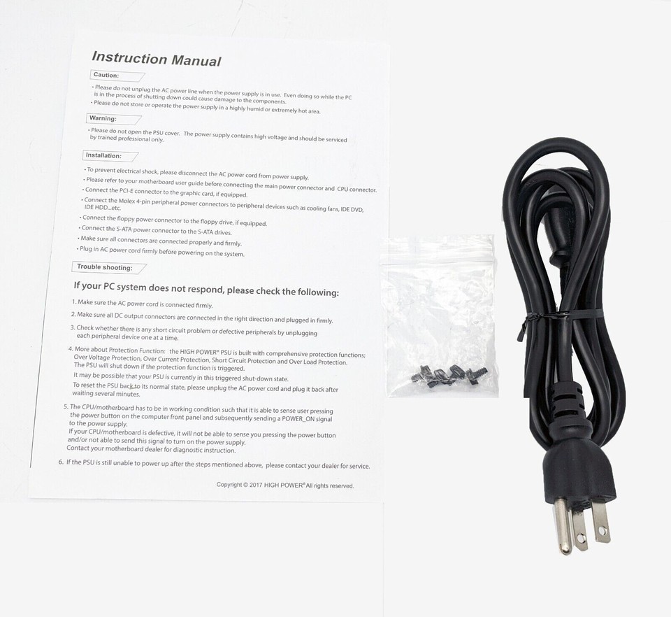 PowerSpec 650W 80plus Gold Certified SLI-Ready Modular Cable ATX PC ...