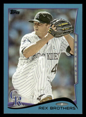 2014 Topps - Rex Brothers #282 Colorado Rockies - Walmart Blue | eBay