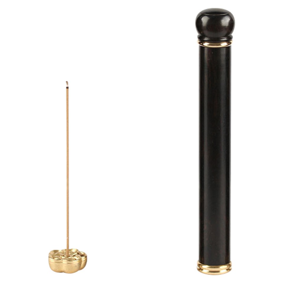 Incense Stick Tube Storage Container Scent Inserting Holder Metal Tea ...