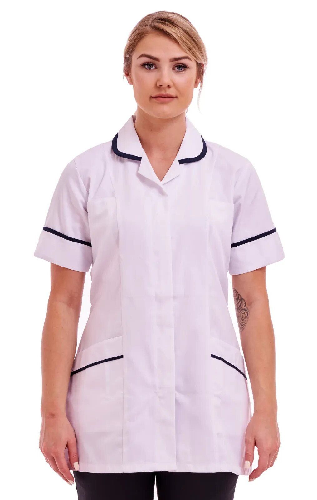 NHS Nurse Uniform Nurse Tunic Hospital Carer top Carehome 4 POCKETS UK ...