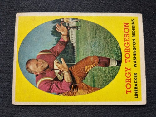 1958 Topps Football Card # 97 Torgy Torgeson - Washington Redskins (VG/EX) | eBay