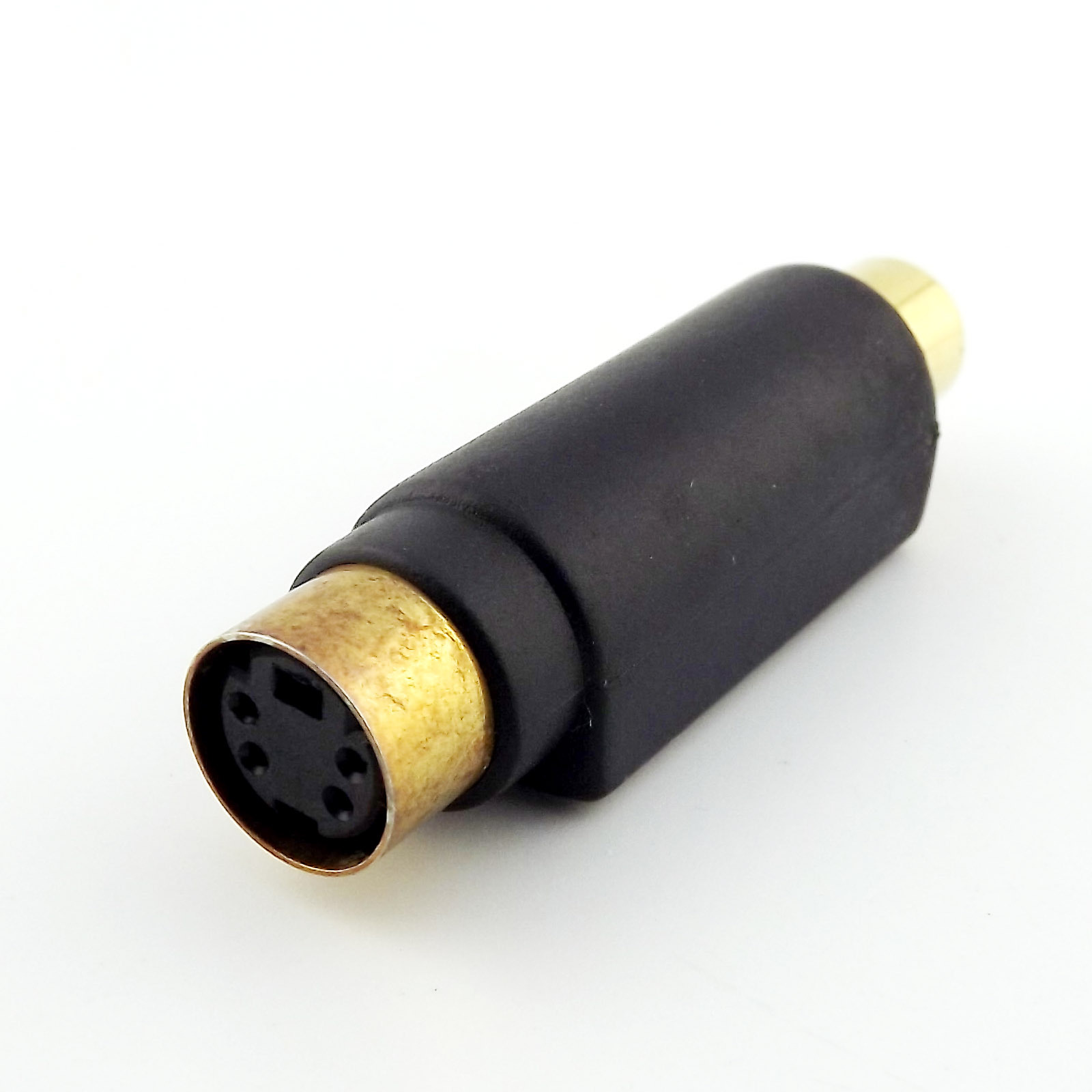 1x RCA To Mini DIN 4 Pin Female Video Audio Adapter Keyboard Mouse Mac ...