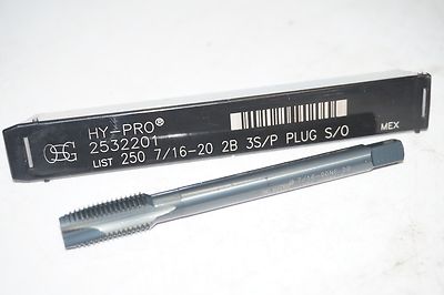 OSG HY-PRO 7/16"-20 NF 2B H2 3 Flutes Oxide Plug Spiral Point Tap ...