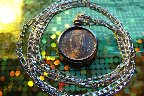 Ireland Irish Rabbit Silver Necklace, 20" Long chain with Easter Bunny ...