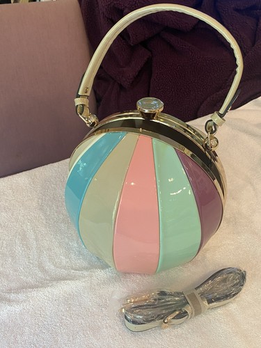 NWT Novelty Beach Ball Bag Purse - DS Bags 17632 BONE | eBay