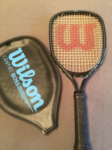 Tennis Racket -Graphite Boss Wilson With Cover Slip 18 1/4" | eBay