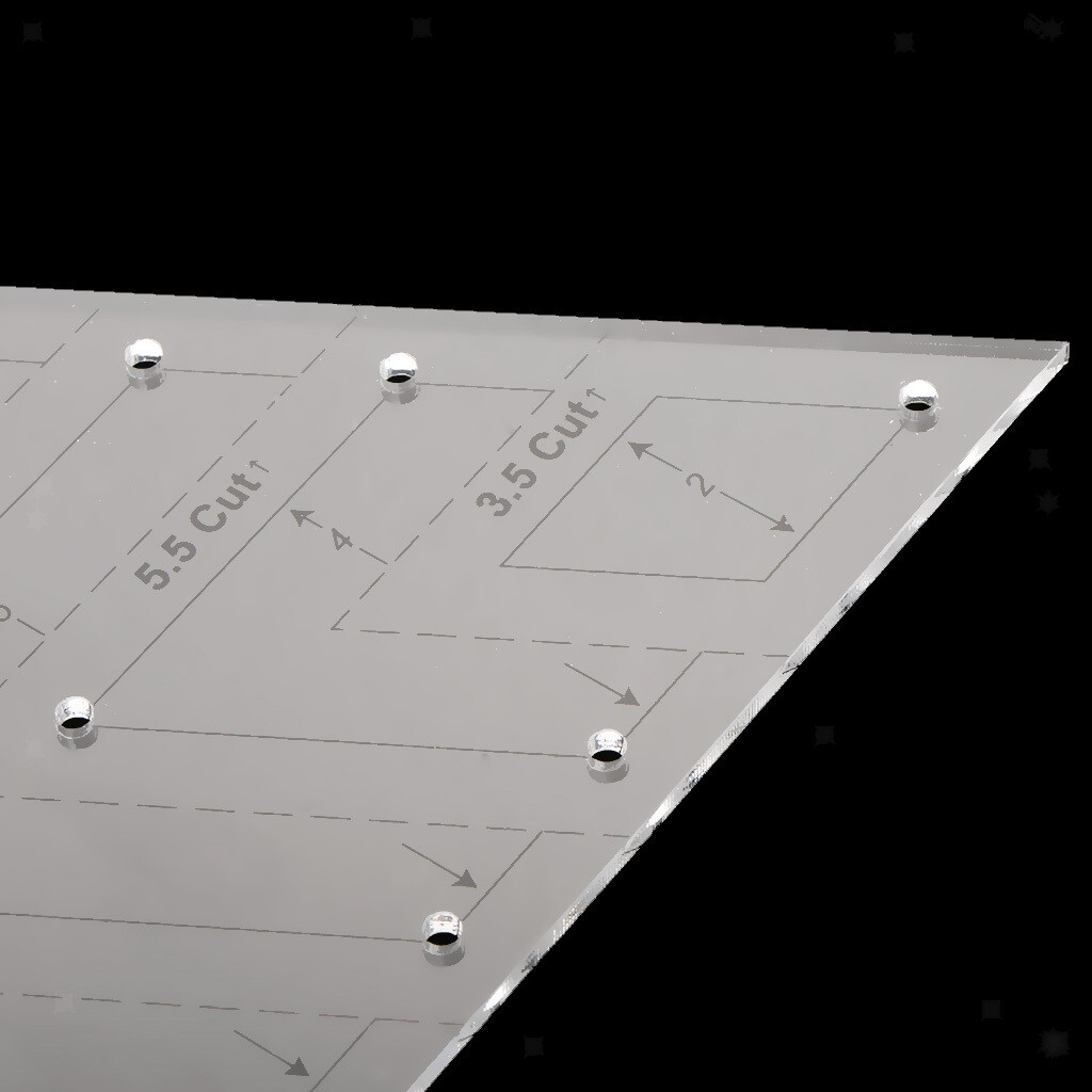 60°Diamond Rhombus Template Quilting Ruler Crafting for Handy ...