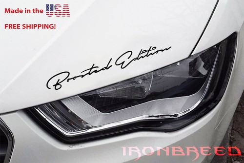 BOOSTED EDITION Decal Sticker Racing Performance Sports Car Truck ...