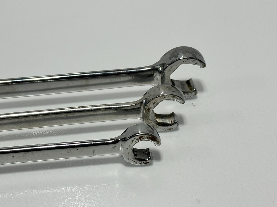 Matco Tools USA 3pc WFN Series SAE Double Flare Nut Line Wrench Set Lot ...